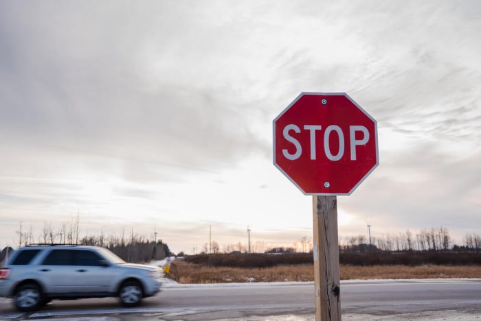 Accidents Caused by Failing to Obey Stop Signs in Pennsylvania